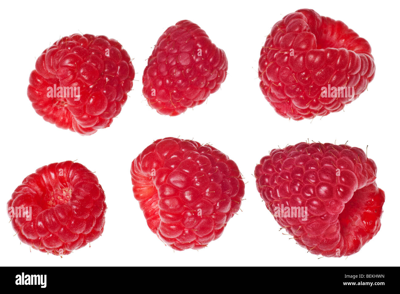 raspberry isolated on a pure white background Stock Photo - Alamy