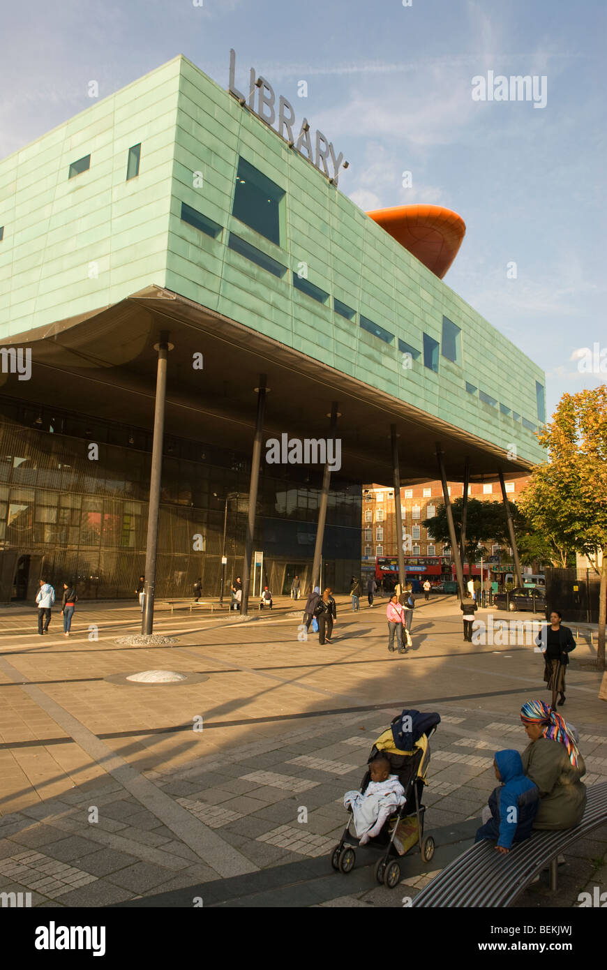 Exterior of Peckham Library, Peckham, Southwark, London UK Stock Photo ...