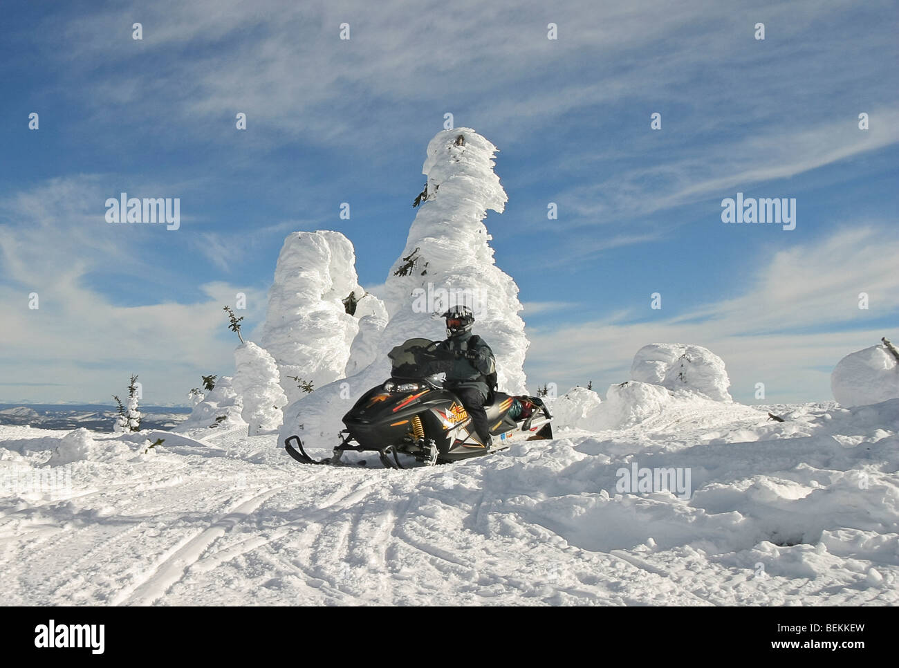 Snowmobile gallatin national forest hi-res stock photography and images ...