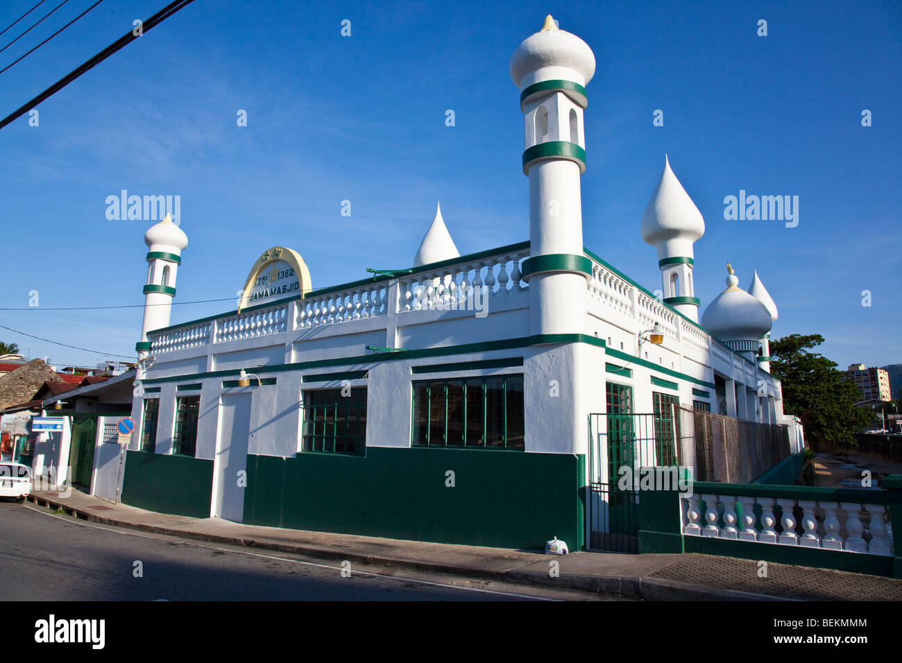 Jama Masjid or the Friday Mosque in Port of Spain Trinidad Stock Photo ...