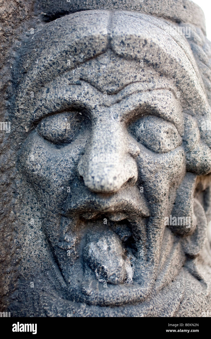 Gargoyle on the corner of the City Hall (Radhus). Copenhagen, Denmark ...