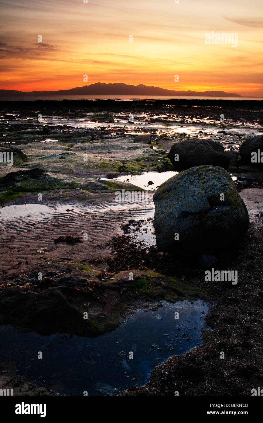 Arran sunset from north ayrshire hi-res stock photography and images ...