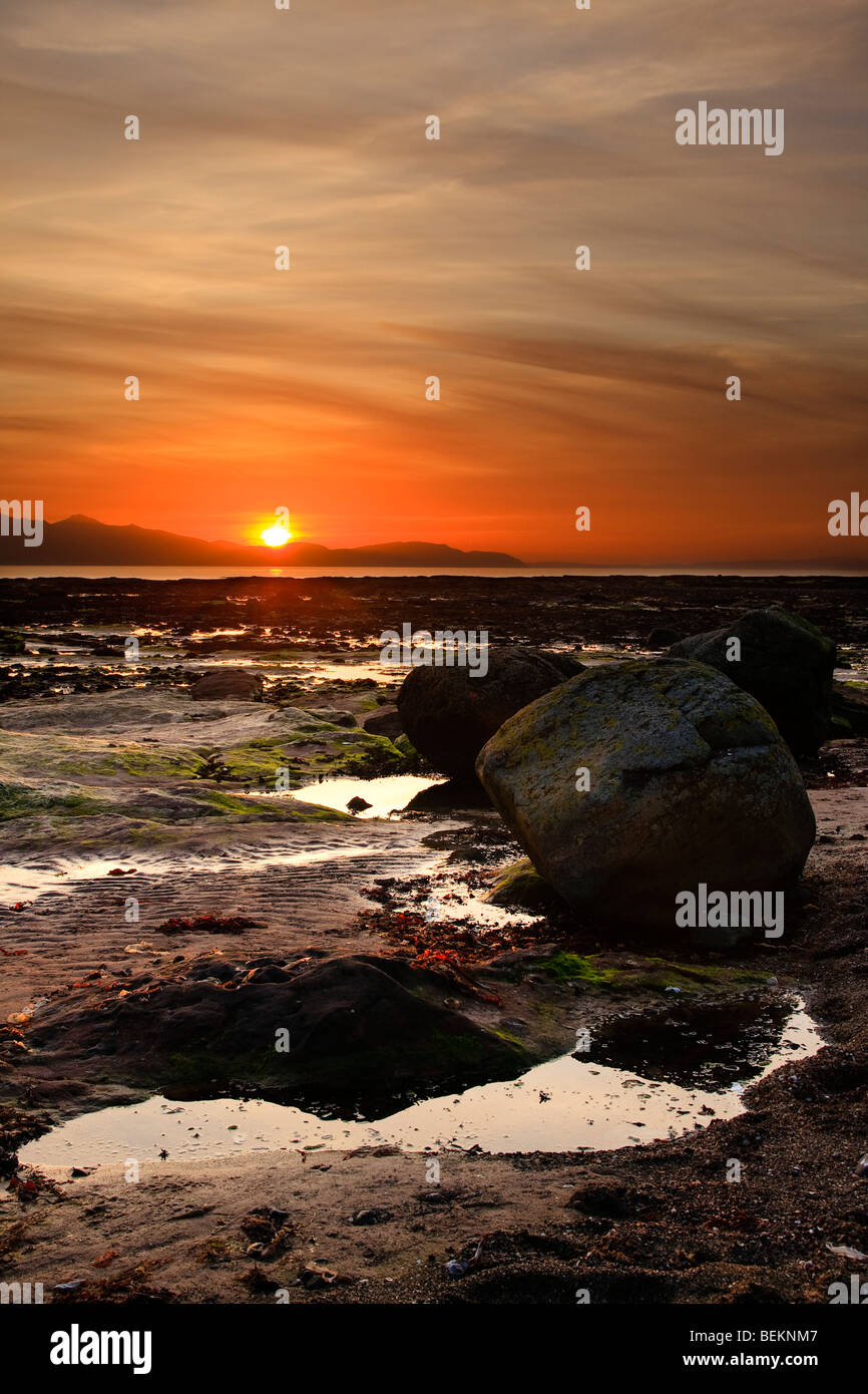 Arran Sunset From North Ayrshire High Resolution Stock Photography and ...