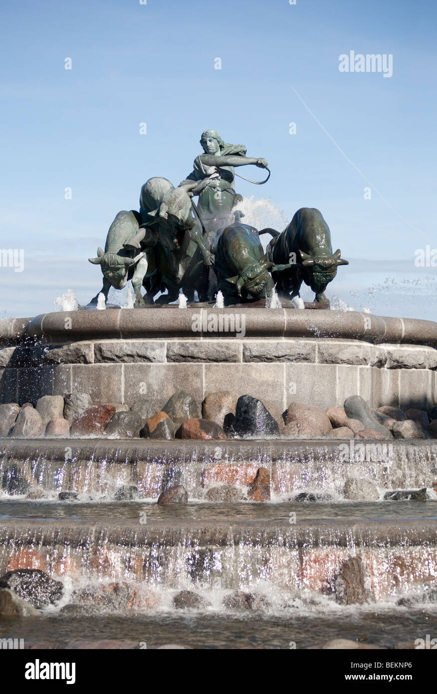Gefion springvandet gefion fountain copenhagen hi-res stock photography ...