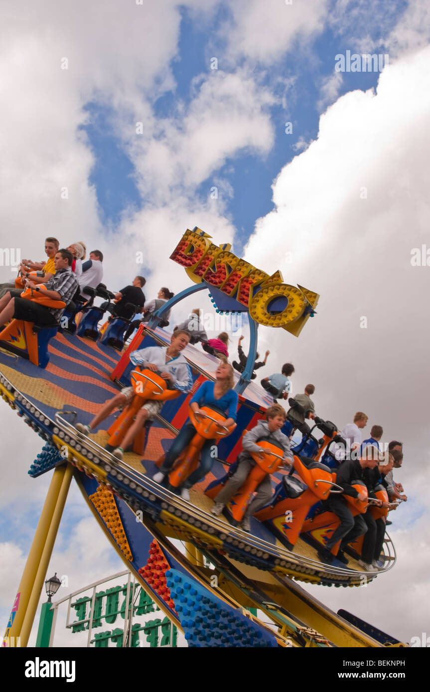 The Disko ride showing movement at the Pleasure Beach in Great Yarmouth ...