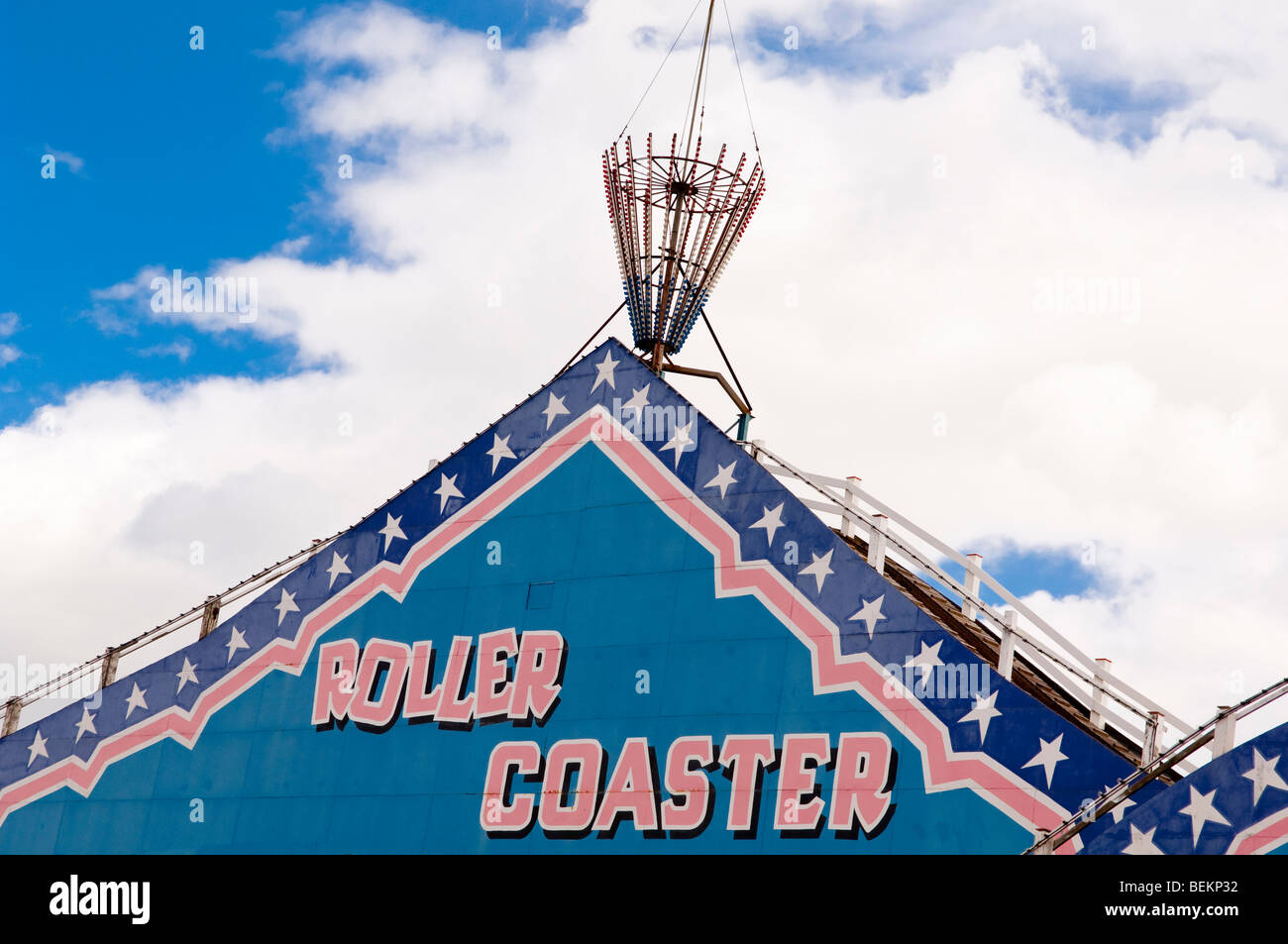 The Wooden Roller Coaster ride at the Pleasure Beach in Great Yarmouth ...