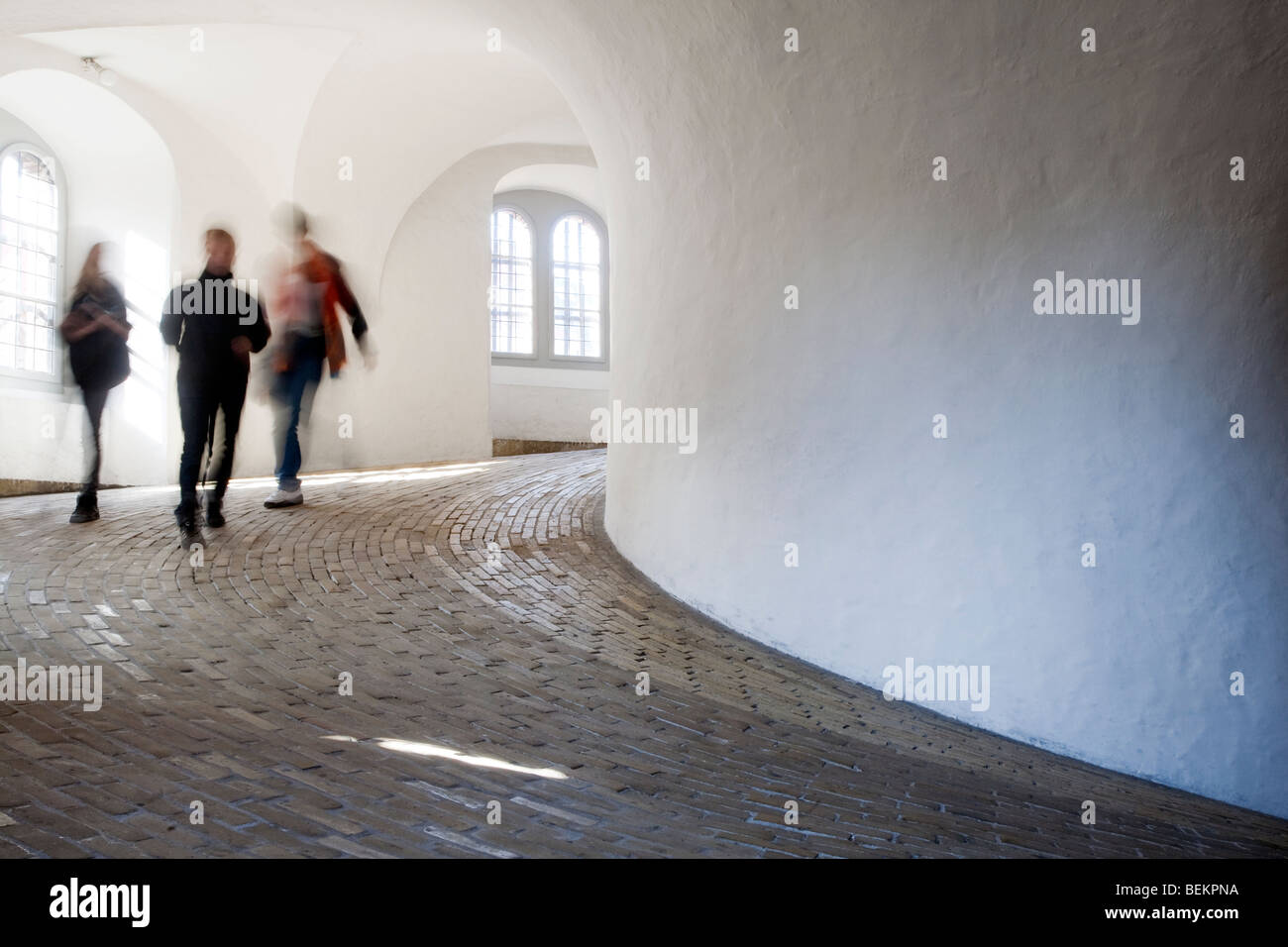 Inside the Round Tower (Rundetarn). Copenhagen, Denmark, Scandinavia ...