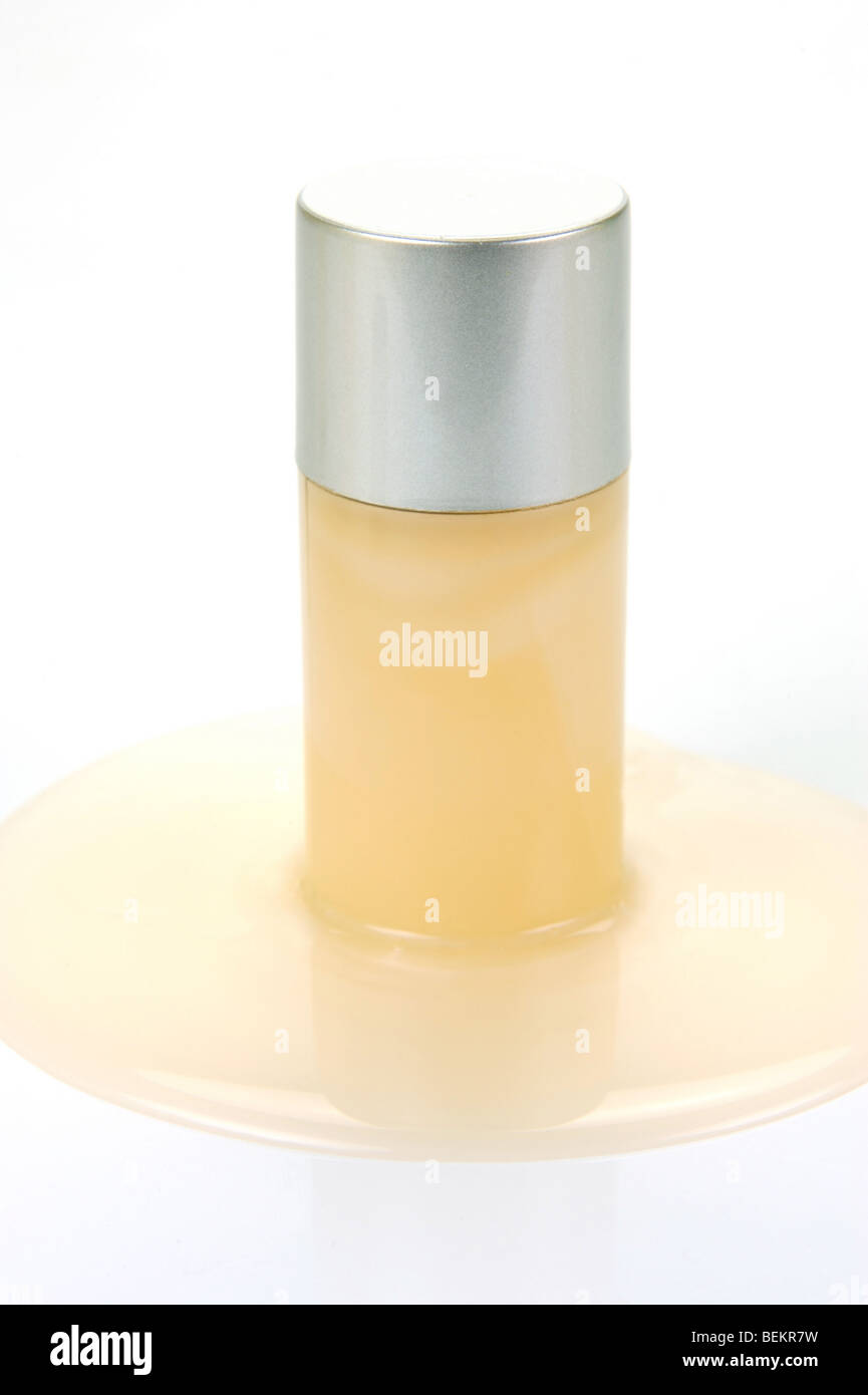 Miniature shampoo bottles isolated against a white background Stock ...