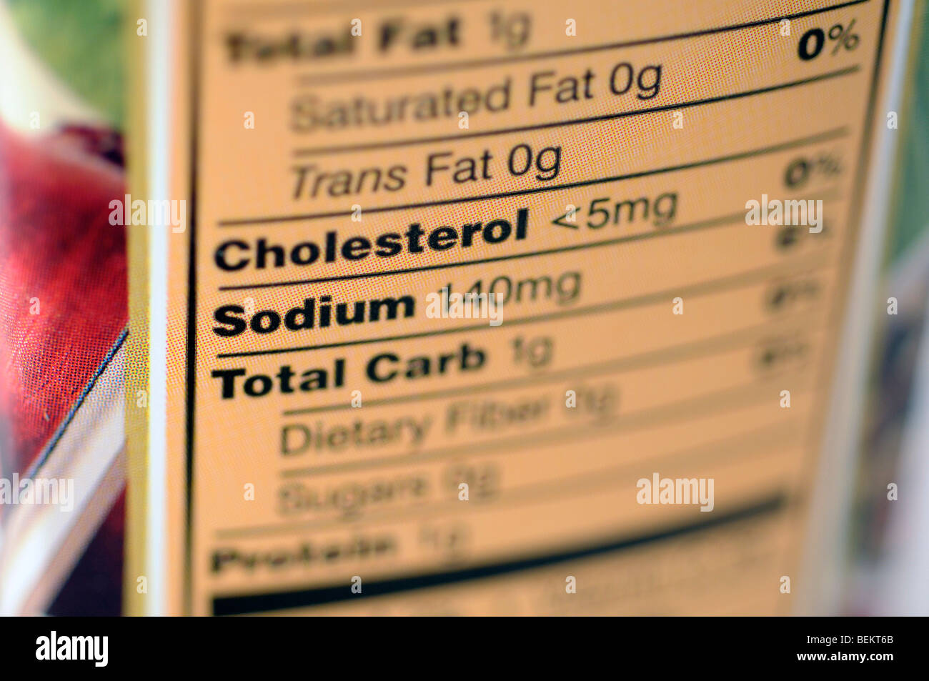 Cholesterol label hi-res stock photography and images - Alamy