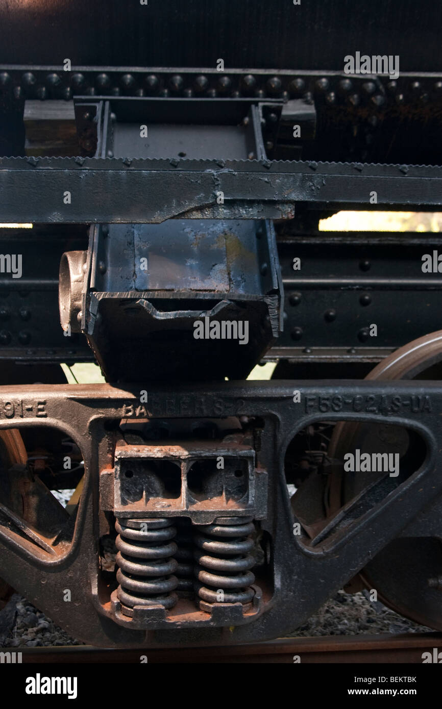 Railroad car springs hi-res stock photography and images - Alamy