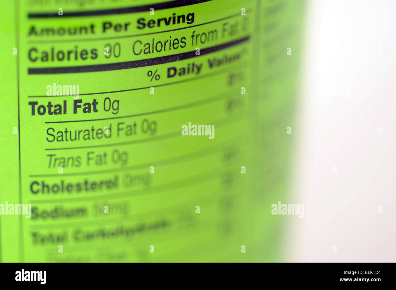Nutrition label ingredient list hi-res stock photography and images - Alamy