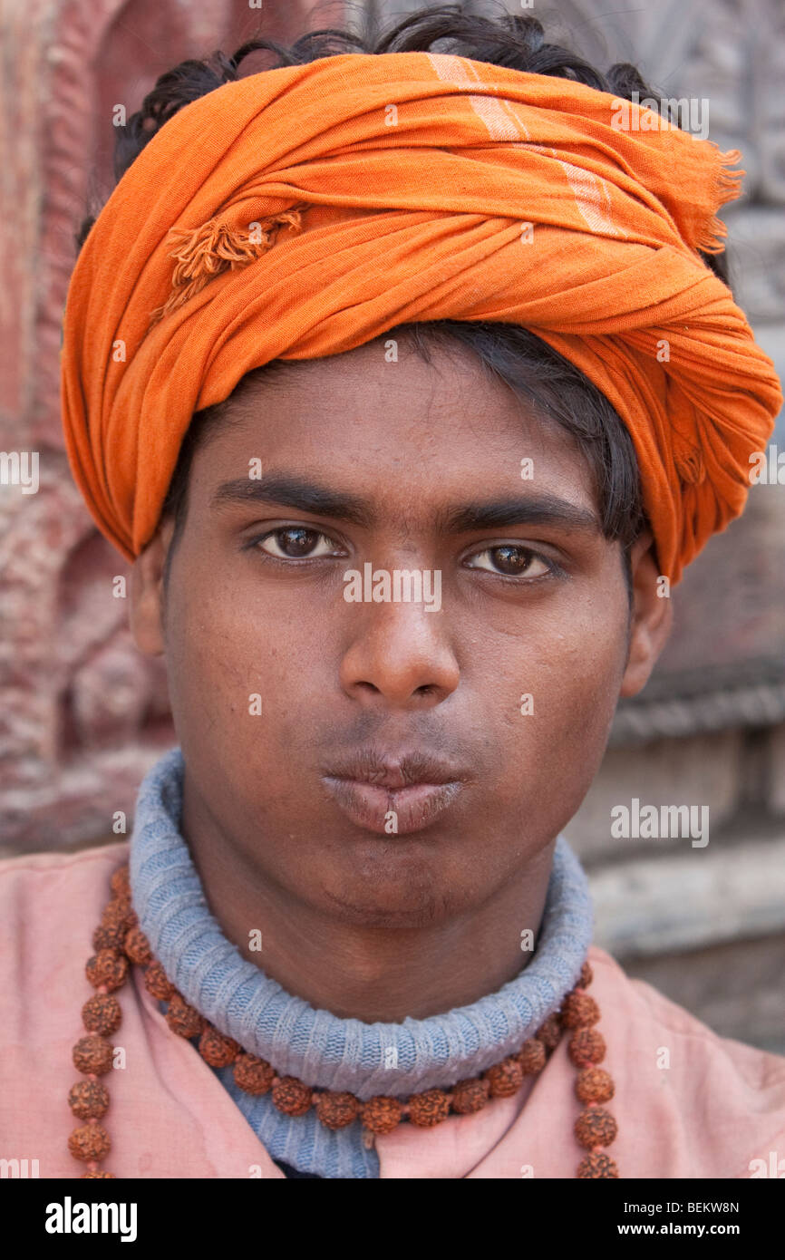 Pashupatinath, Nepal. Young Sadhu (Holy Man) at Nepal's Holiest Hindu ...