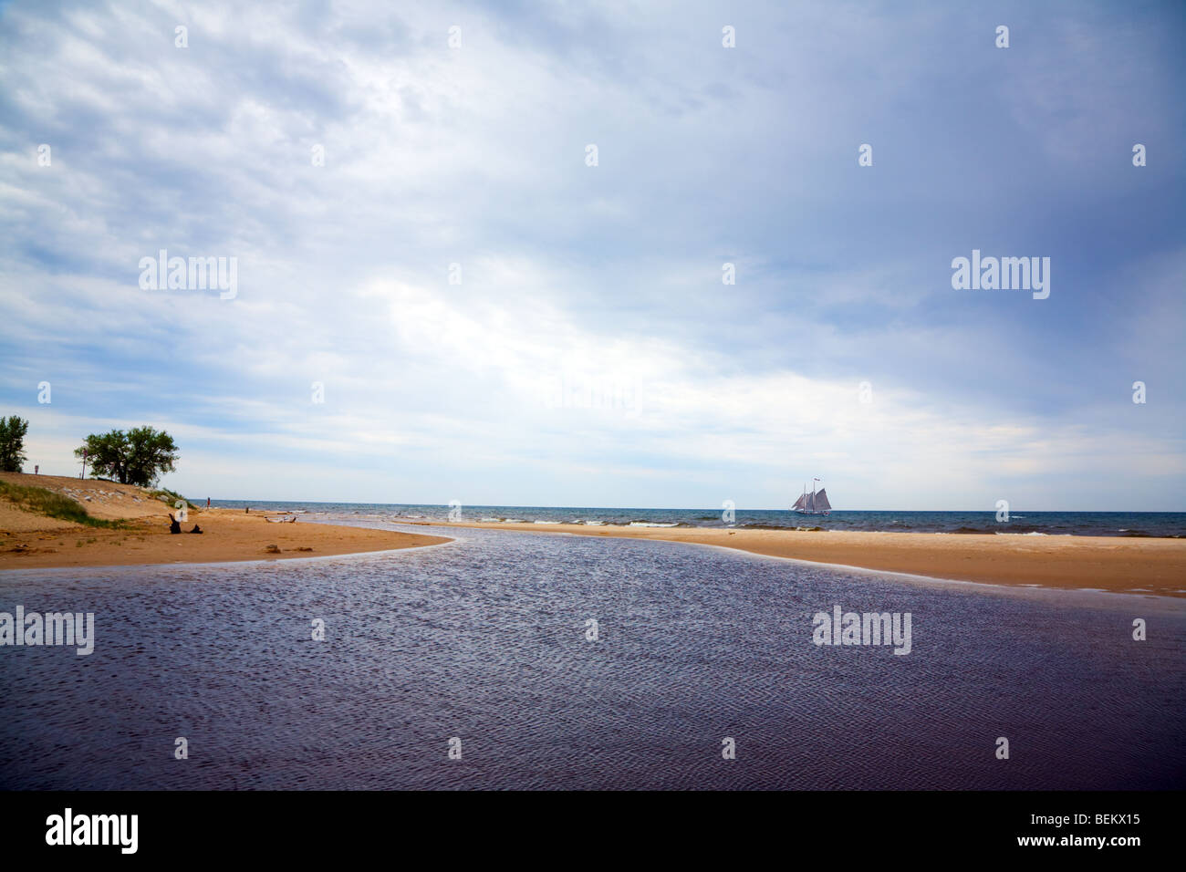 Lake Michigan shore Stock Photo - Alamy