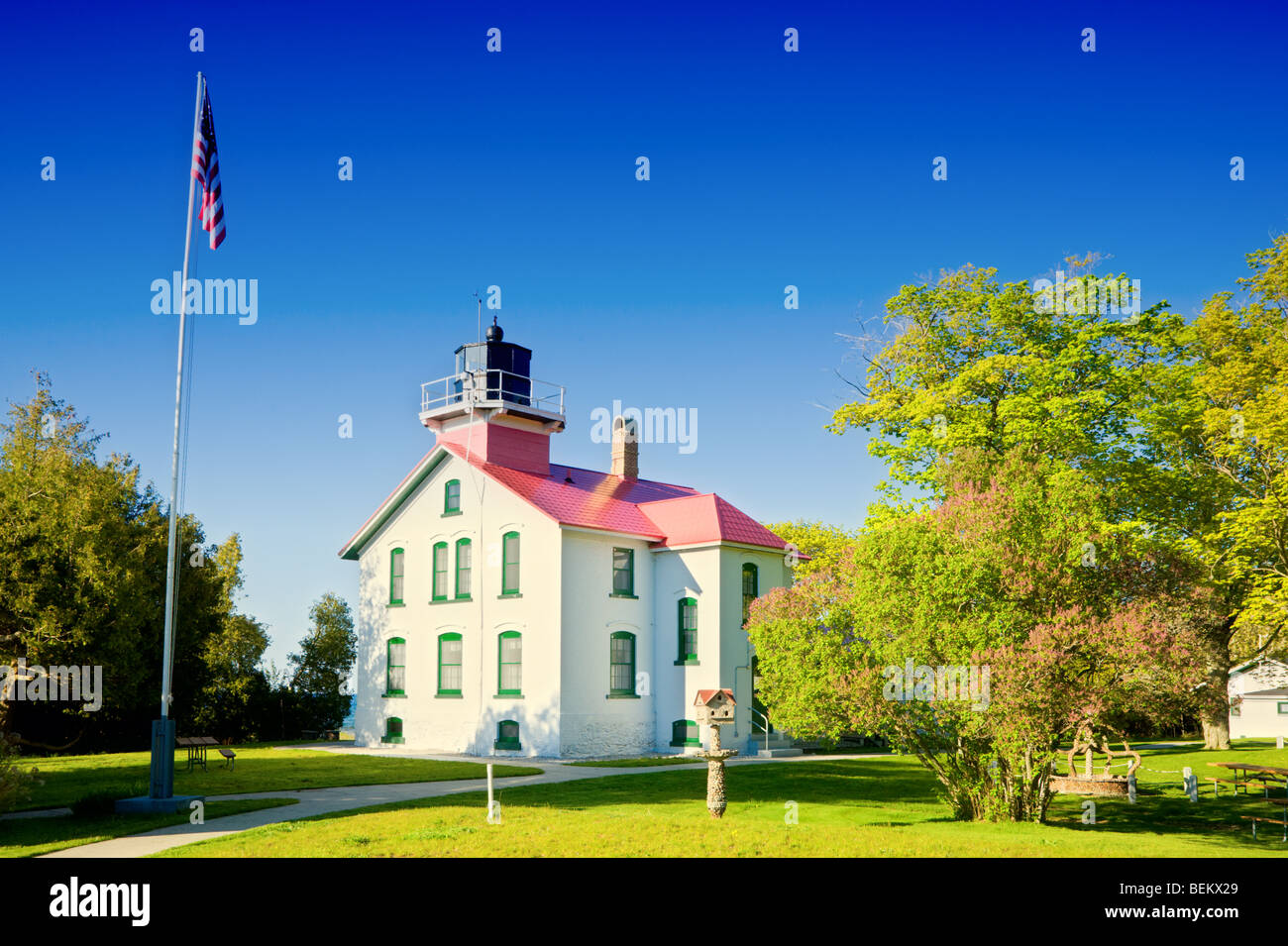 Grand Traverse Lighthouse Stock Photo - Alamy