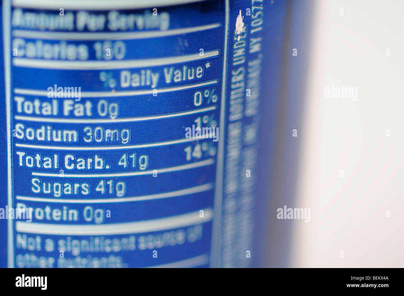 Protein nutrition label hi-res stock photography and images - Alamy
