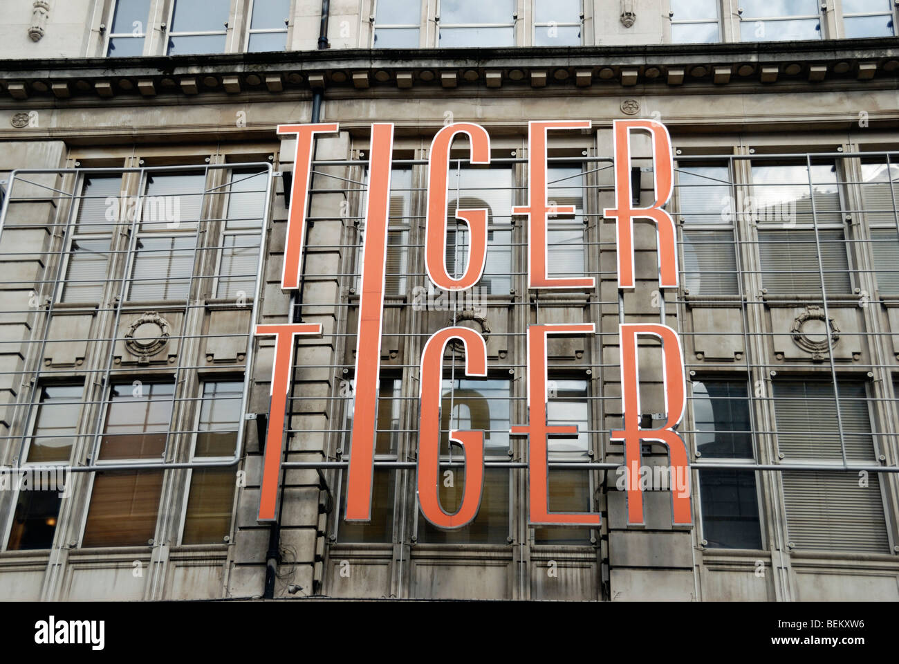 Tiger Tiger bar sign outside The Printworks entertainment and arts ...