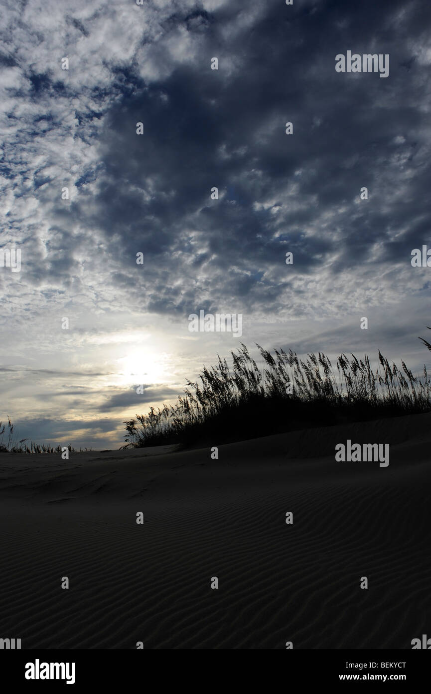 Sunset along the Carova Beach in North Carolina Stock Photo - Alamy