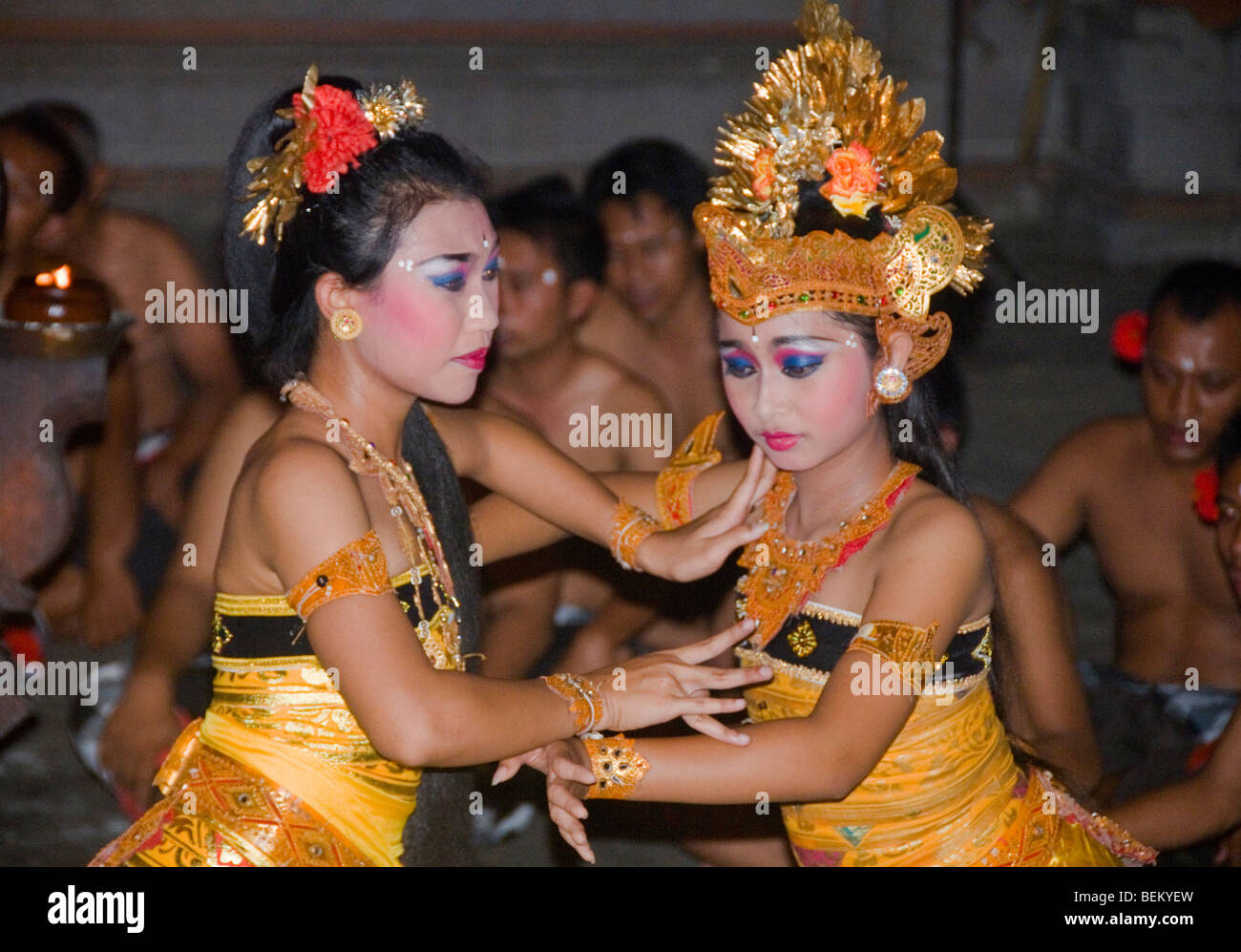 dancers at a Barong dance performance in Ubud Bali Stock Photo - Alamy