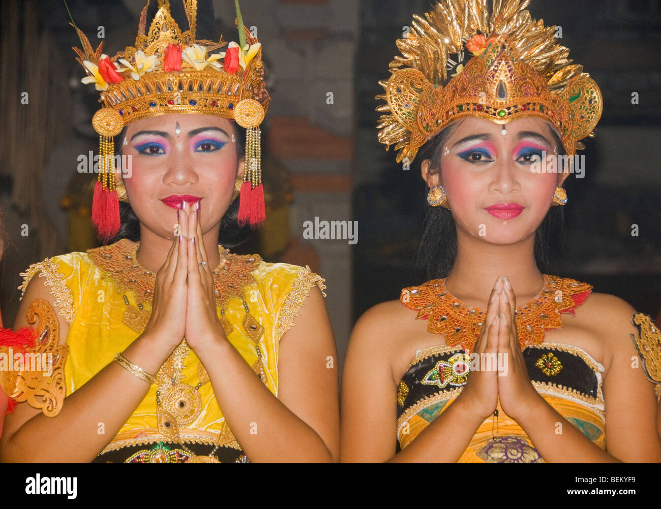 dancers at a Barong dance performance in Ubud Bali Stock Photo - Alamy