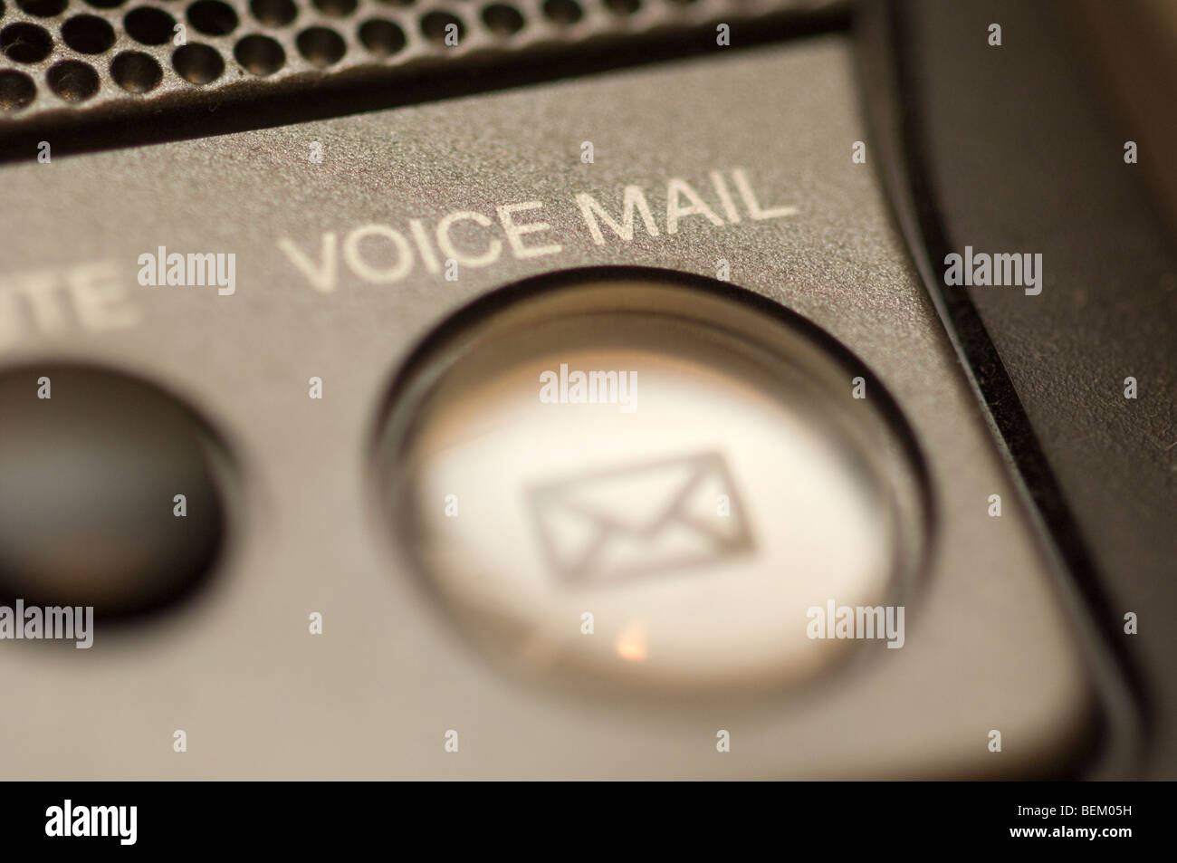 Voice Mail button and light Stock Photo - Alamy