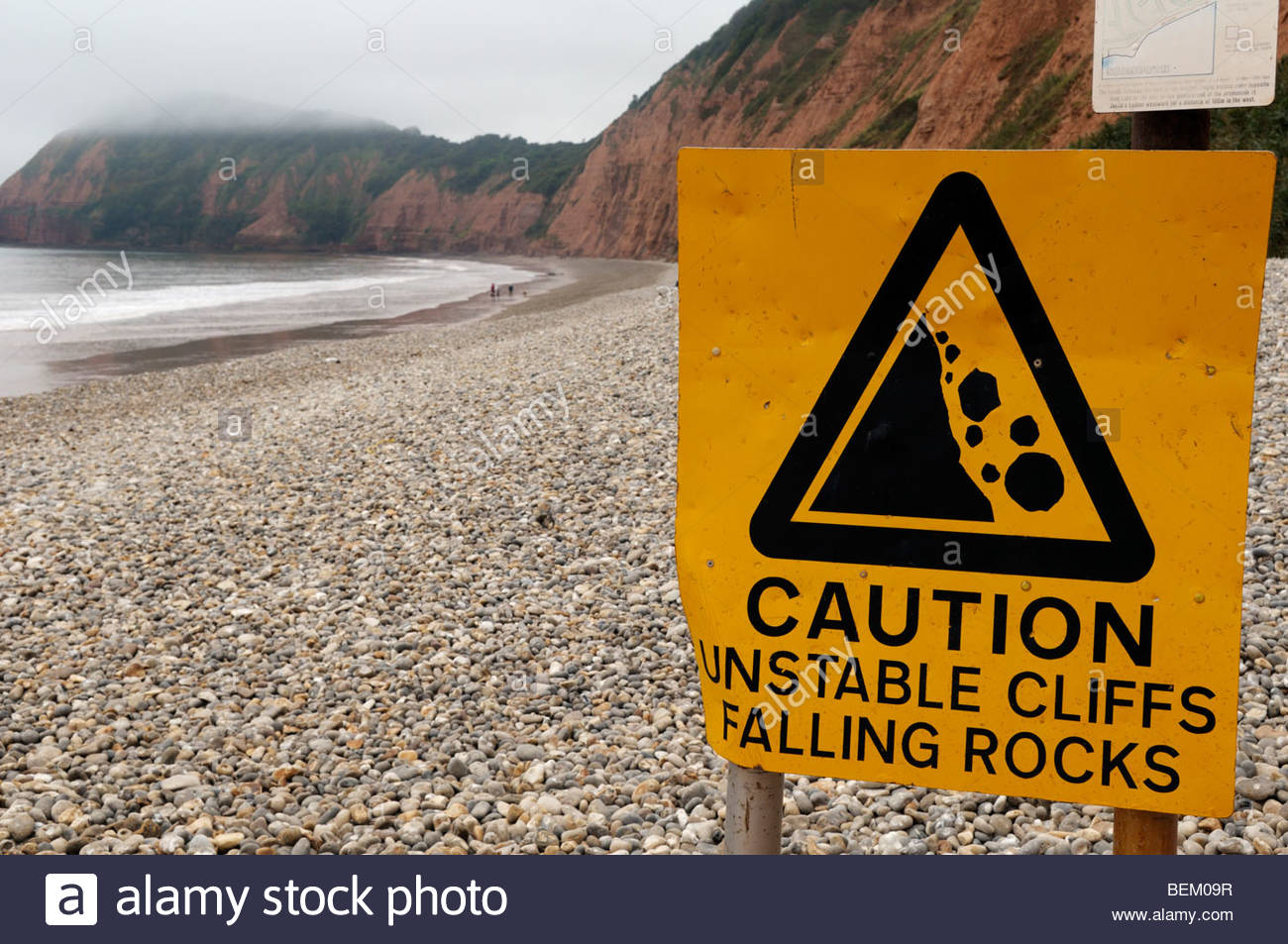 Landslide Warning Sign High Resolution Stock Photography and Images - Alamy