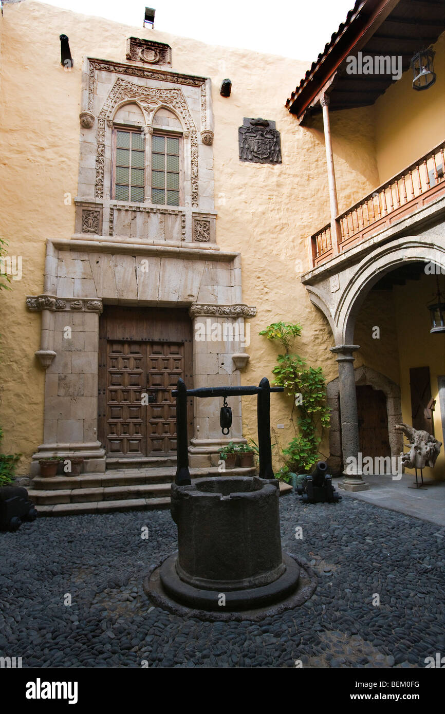 The House of Christopher Columbus in the Vegueta District, courtyard ...