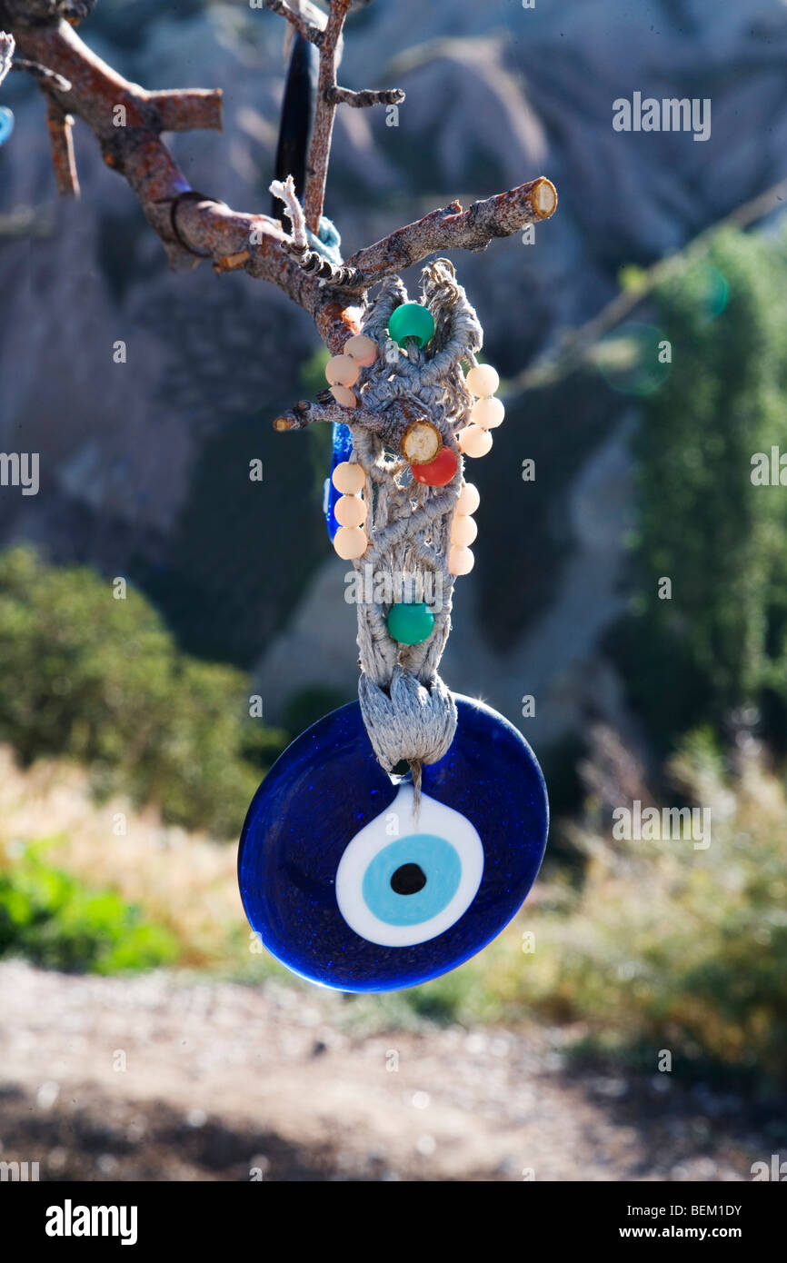 Turkish amulet named Eye of Fatima, Cappadocia, Turkey, Europe Stock ...