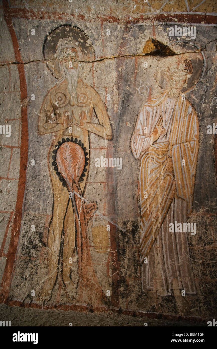 Gï¿½reme Open Air Museum,Yilanli or Snake Church, Cappadocia,Turkey ...