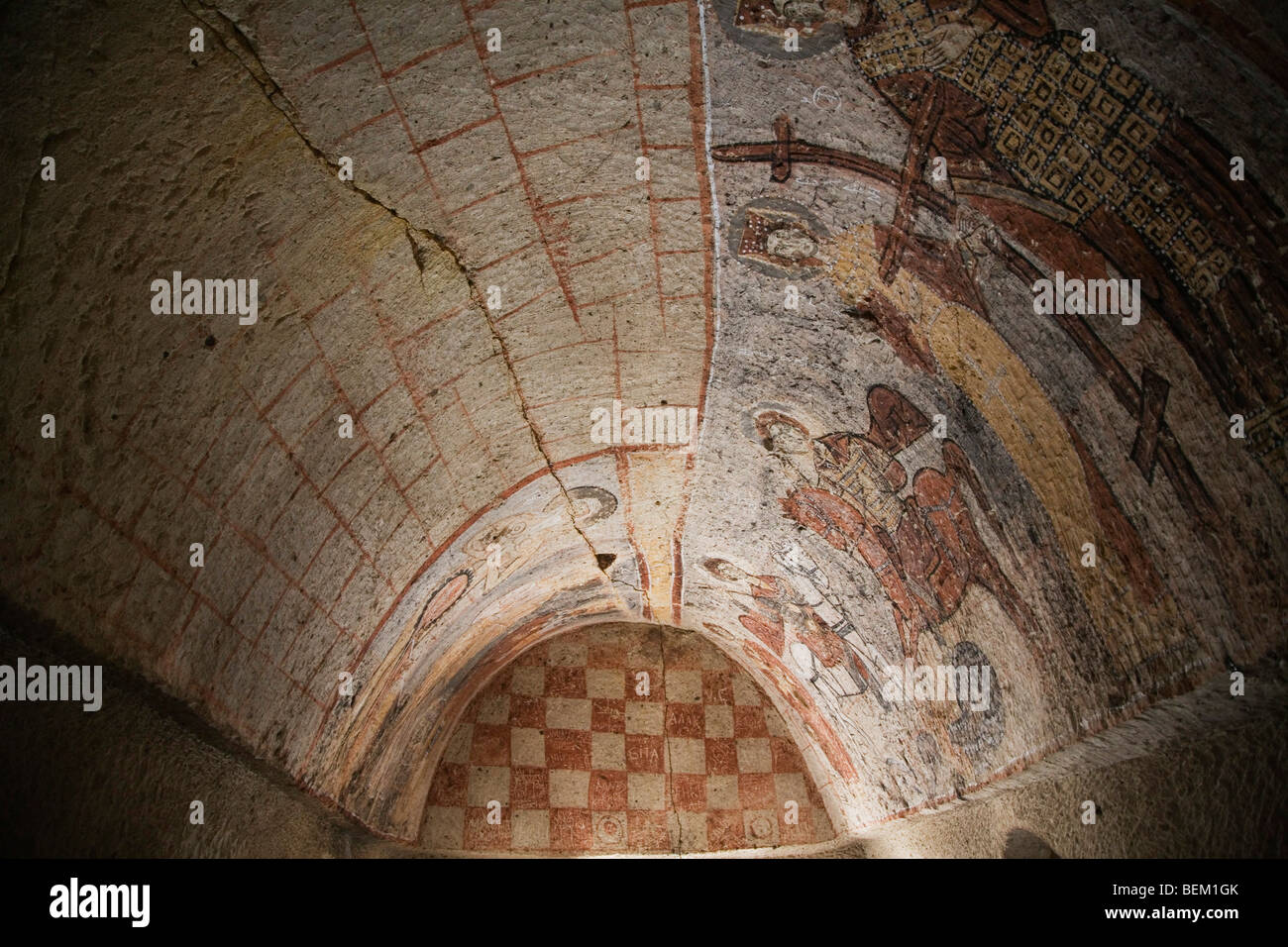 Gï¿½reme Open Air Museum,Yilanli or Snake Church, Cappadocia,Turkey ...