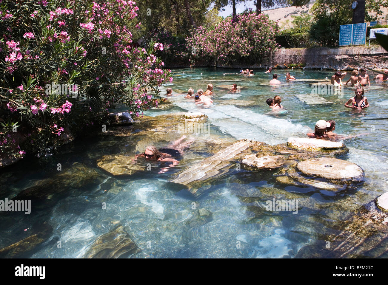 Swimming pool, Pamukkale, Turkey, Europe Stock Photo - Alamy