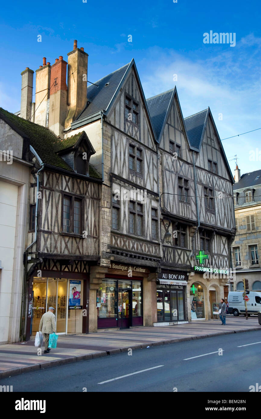 Half-timbered house, Dijon, Bourgogne, France, Europe Stock Photo - Alamy