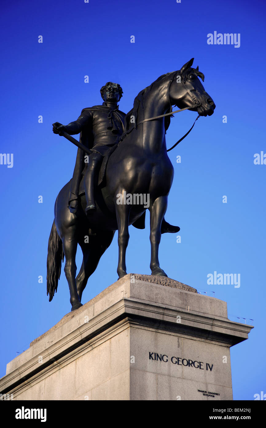 King George 4th IV Statue Trafalgar Square London Capital City England ...