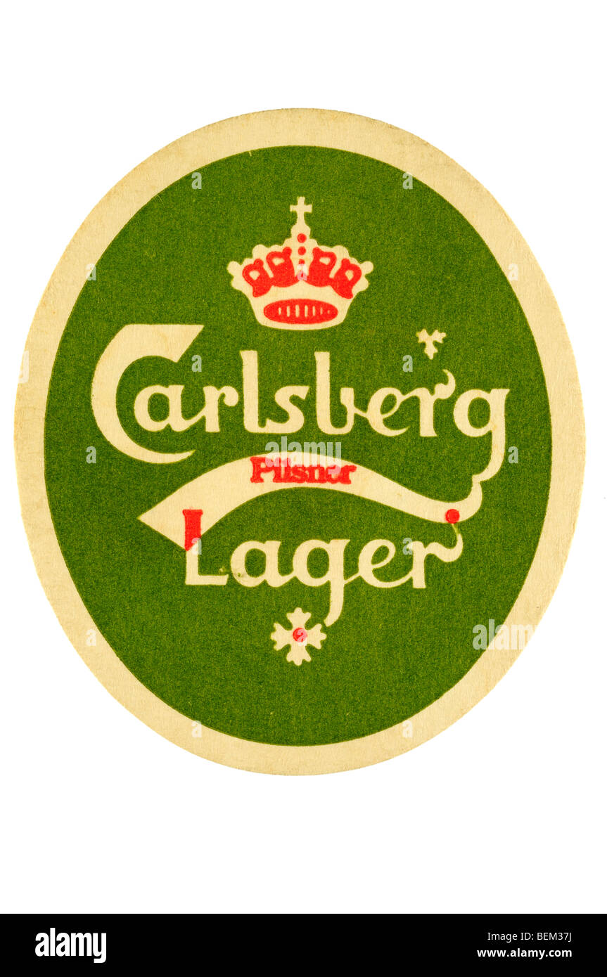 Carlsberg beer mat hi-res stock photography and images - Alamy