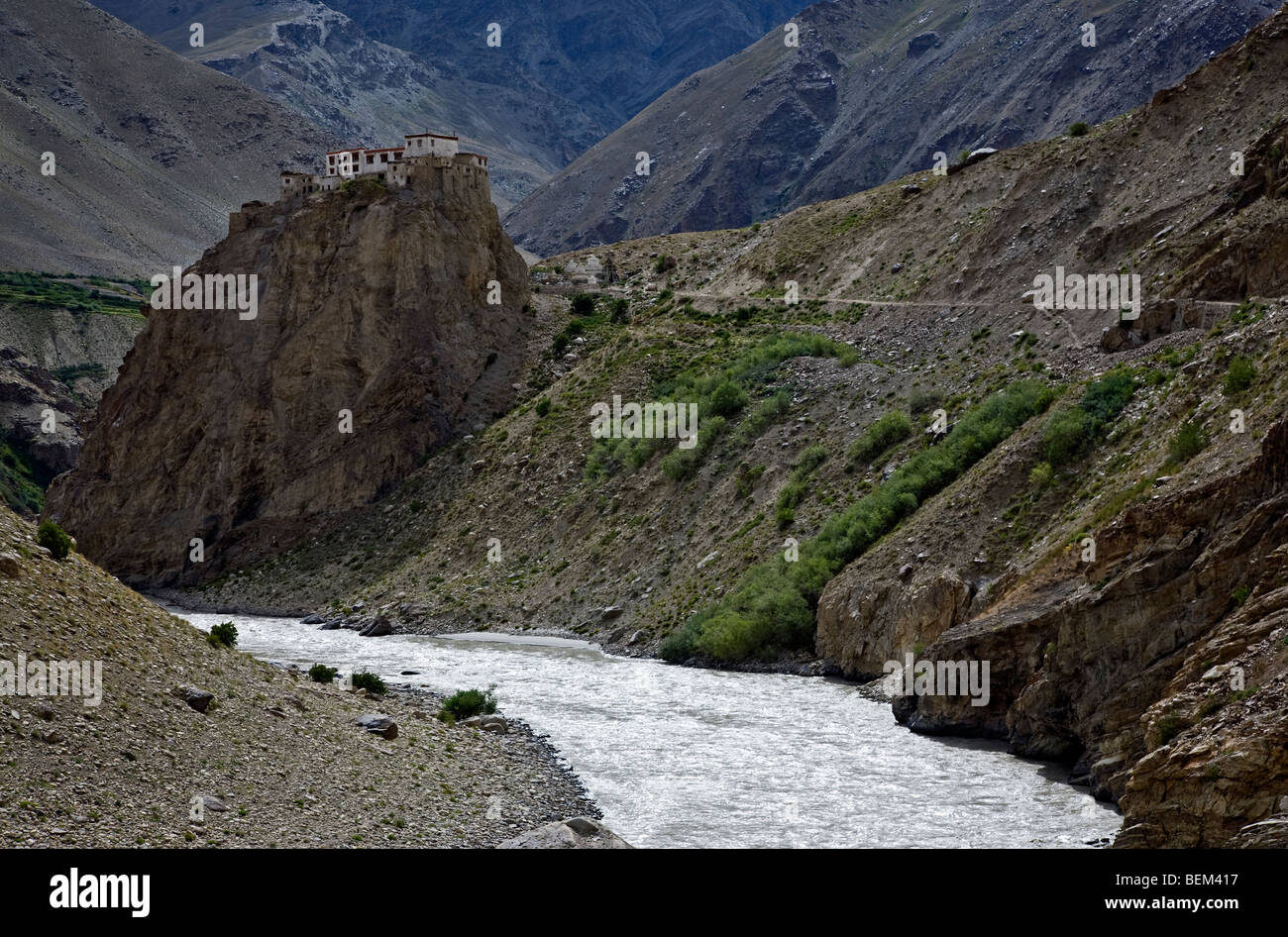 Bardan Gompa and Tsarap river. Zanskar. India Stock Photo - Alamy