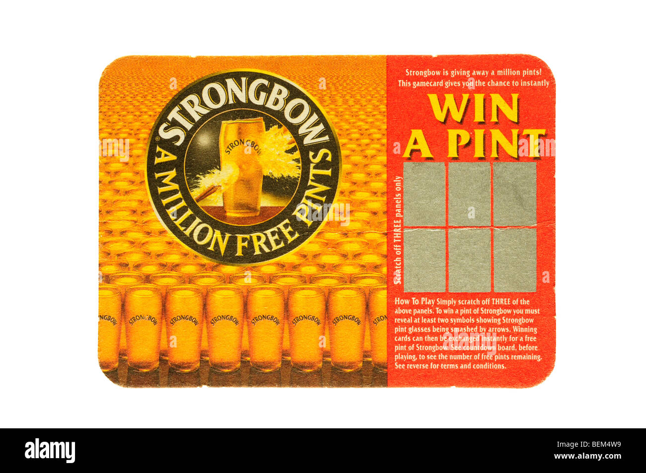 strongbow a million free pints Stock Photo - Alamy