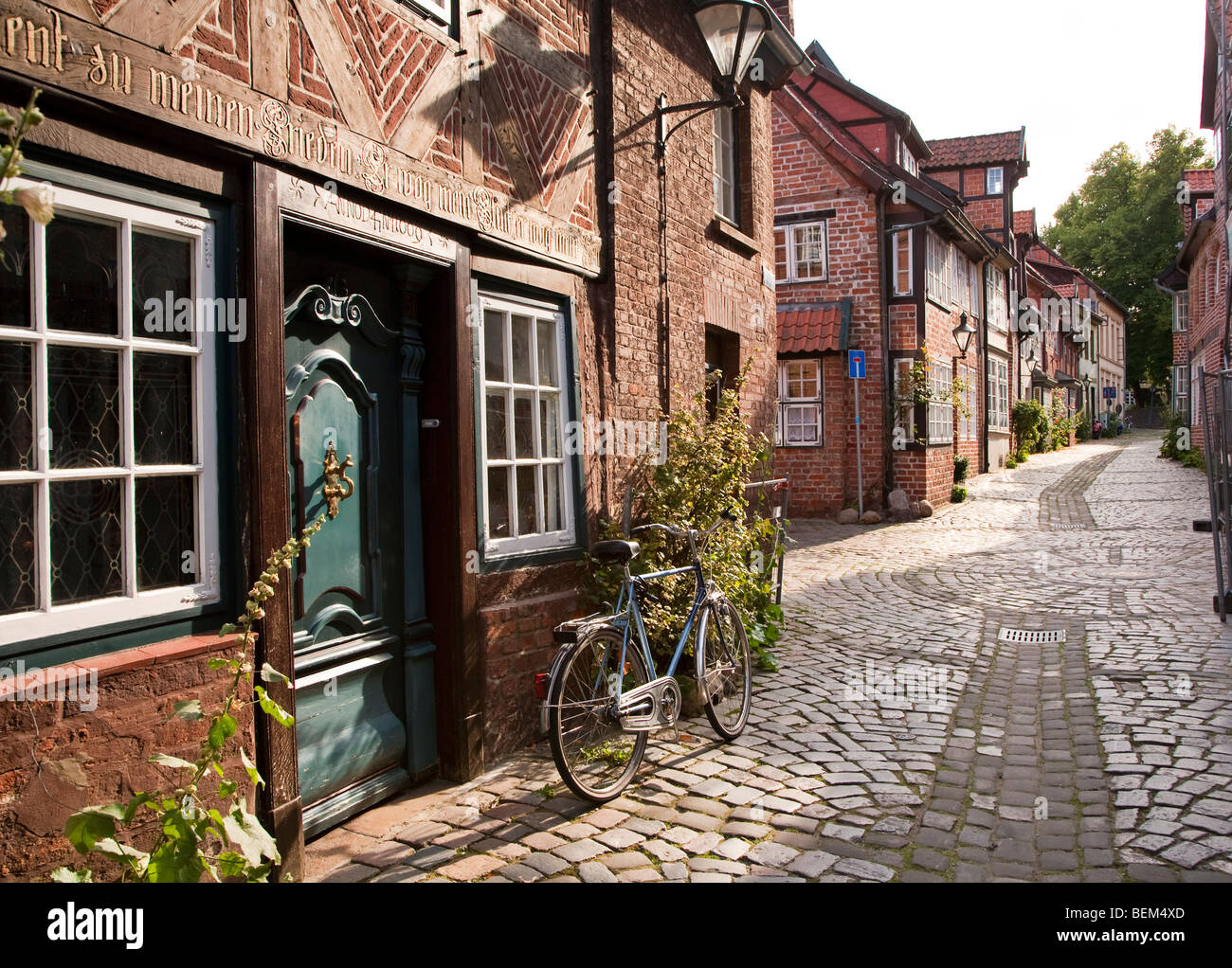 Old quarter of town Luneburg Germany Stock Photo - Alamy