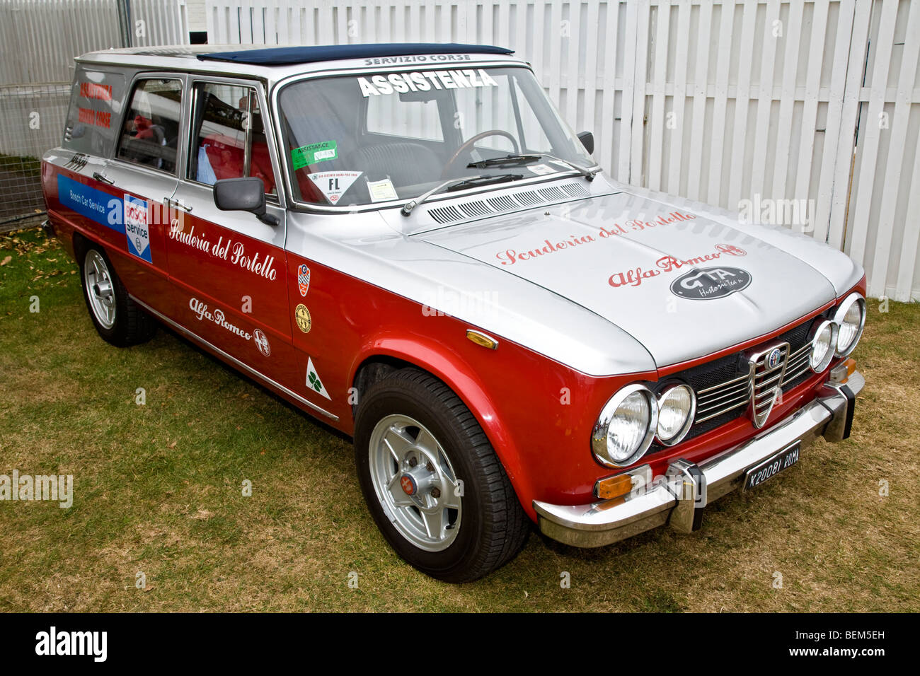 The Alfa Romeo Scuderia Del Portello GTA support vehicle in the paddock ...