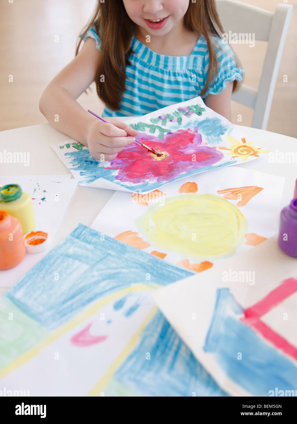 Children drawings faces hi-res stock photography and images - Alamy