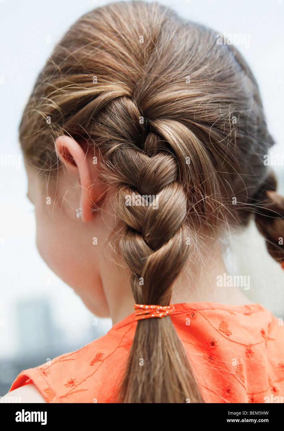 Female child's braids Stock Photo - Alamy