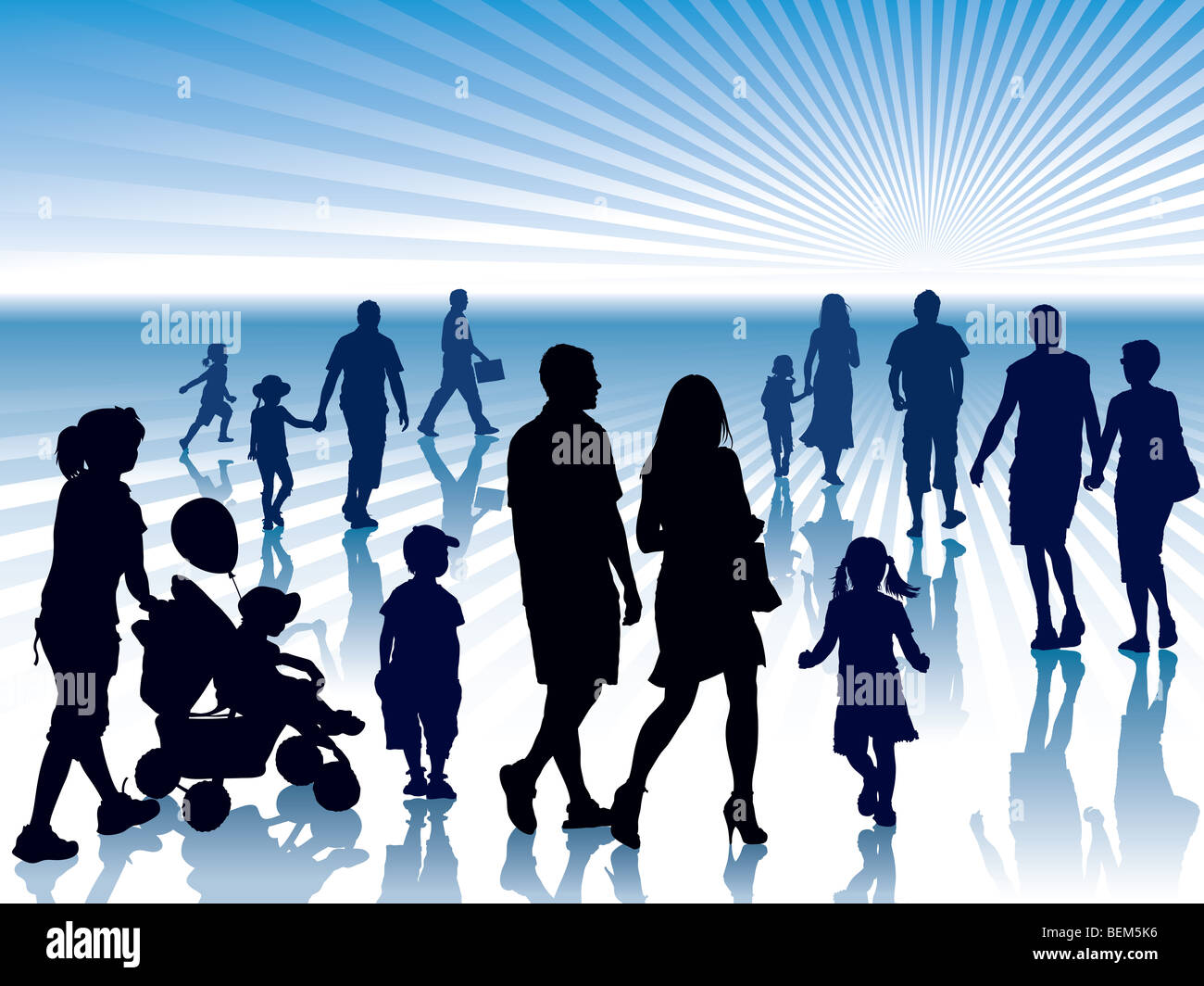 People are going to meet their destiny Stock Photo - Alamy