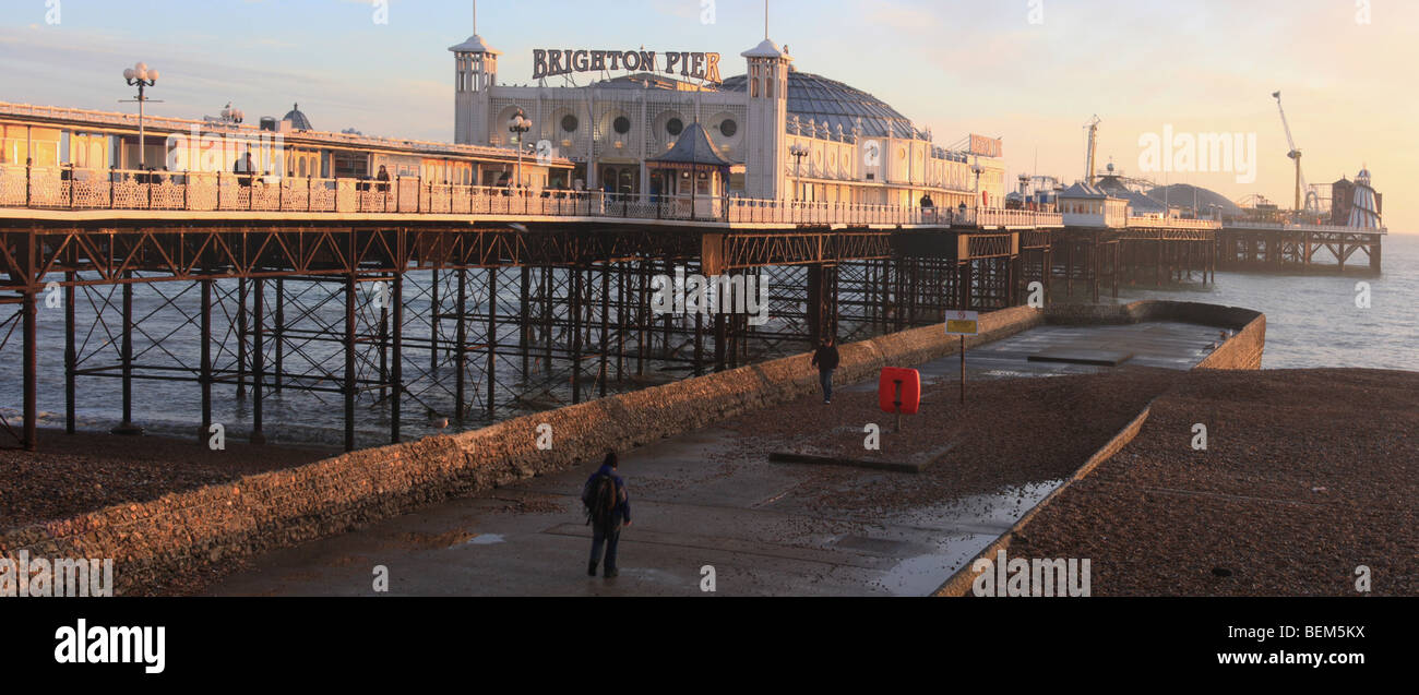 Panoramic Brighton pier, England Stock Photo - Alamy