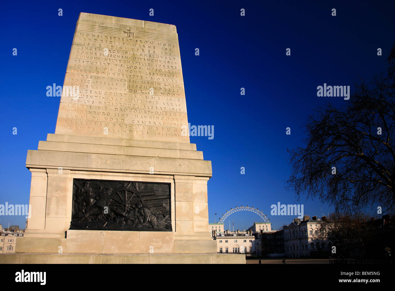 Guards Memorial Stone in St James Park Westminster London Capital City ...