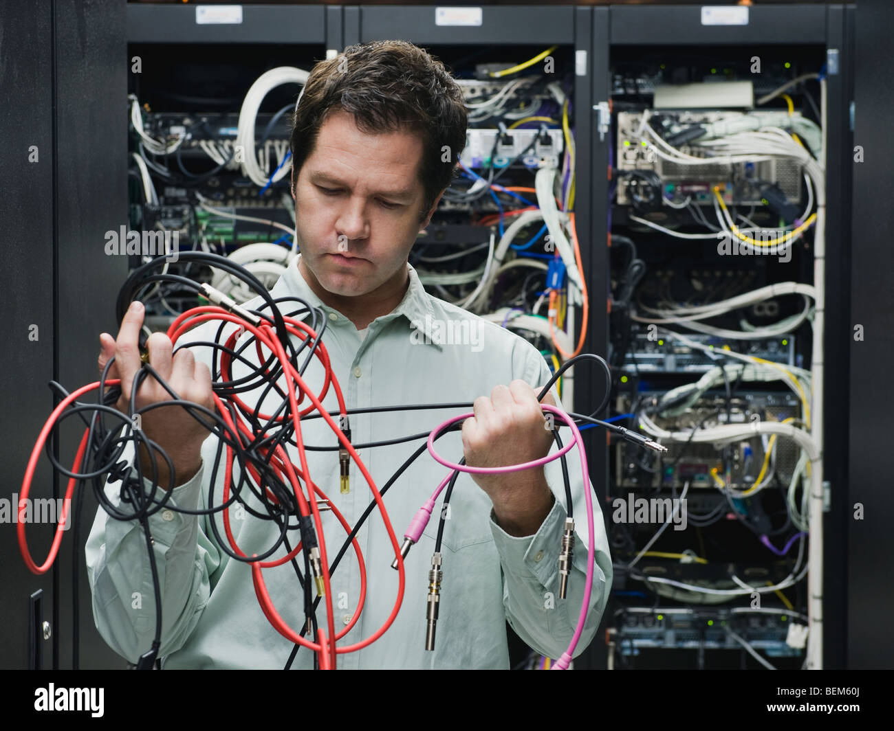 Man working in data center Stock Photo - Alamy Man working in data center Stock Photo - Alamy