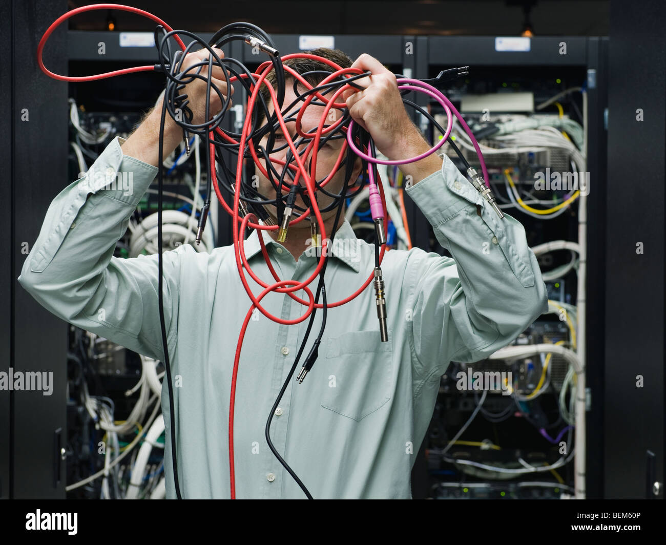 Man working in data center Stock Photo - Alamy Man working in data center Stock Photo - Alamy