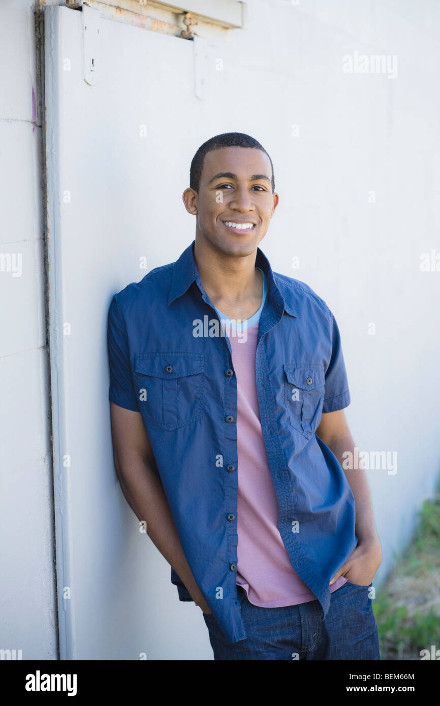 Man leaning towards camera hi-res stock photography and images - Alamy