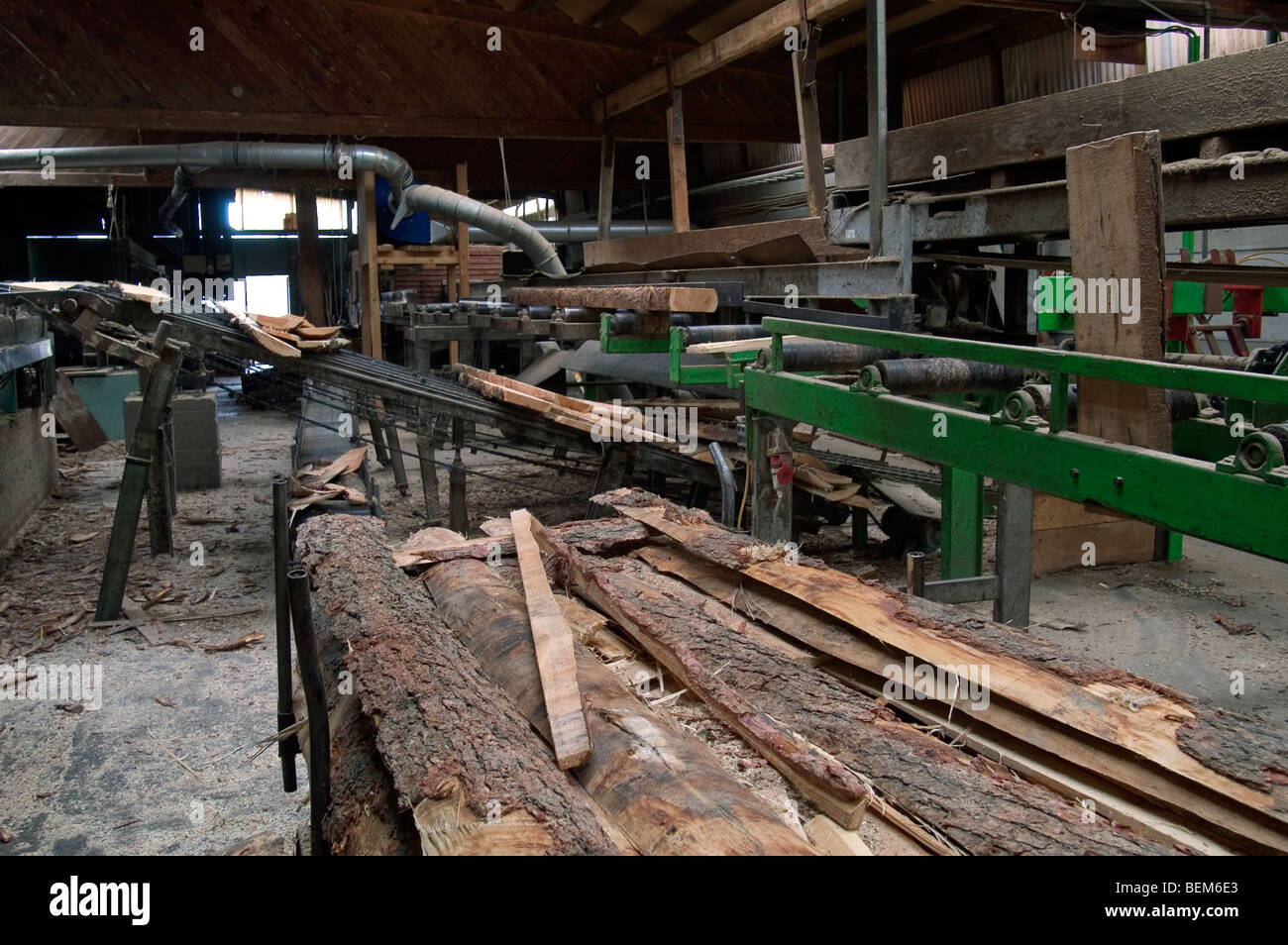 Interior of sawmill hi-res stock photography and images - Alamy