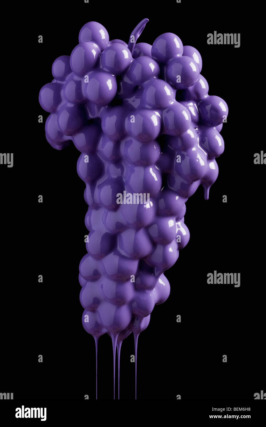 Grapes dripping with color Stock Photo - Alamy