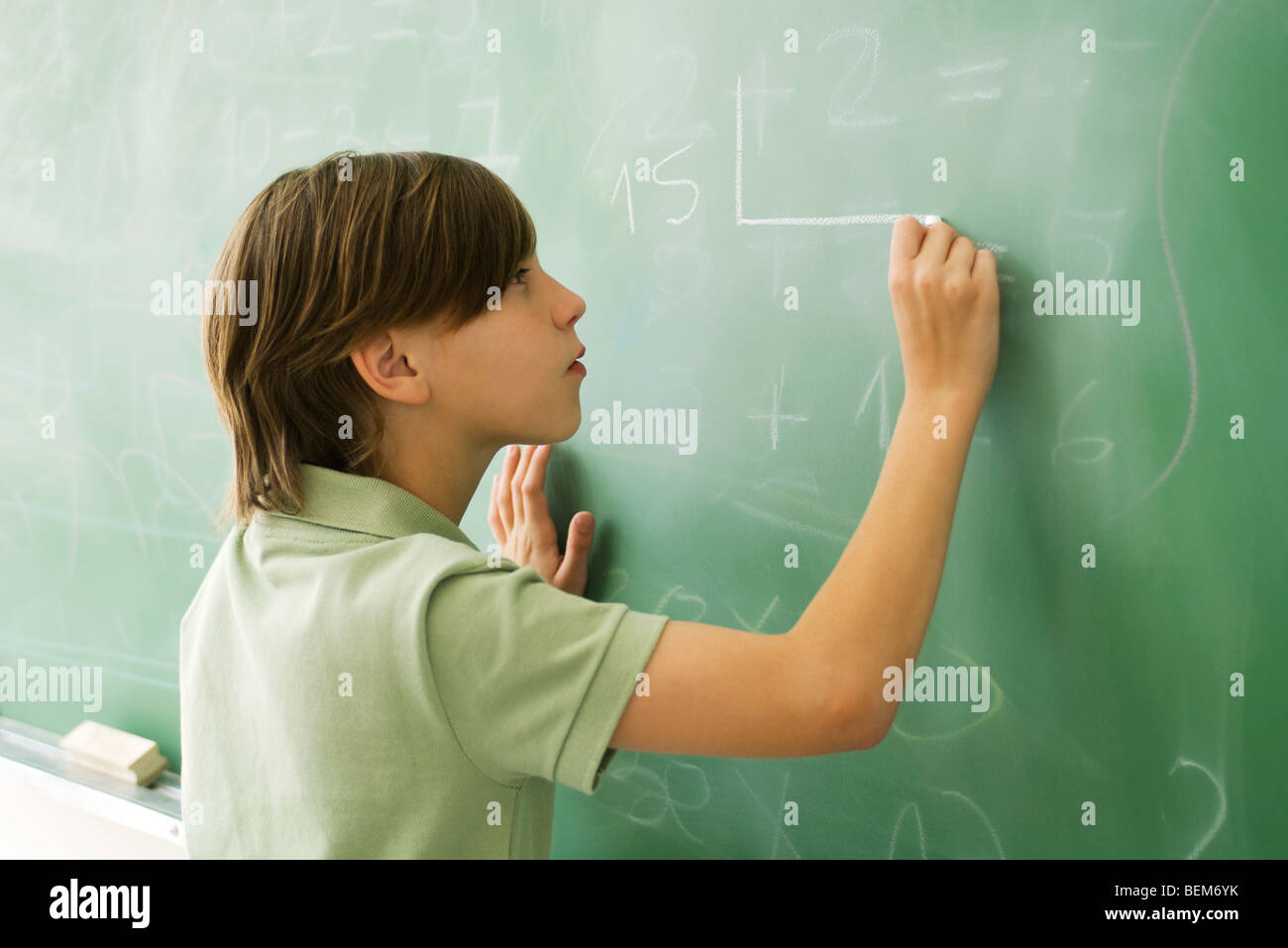 Child writing numbers on hi-res stock photography and images - Alamy