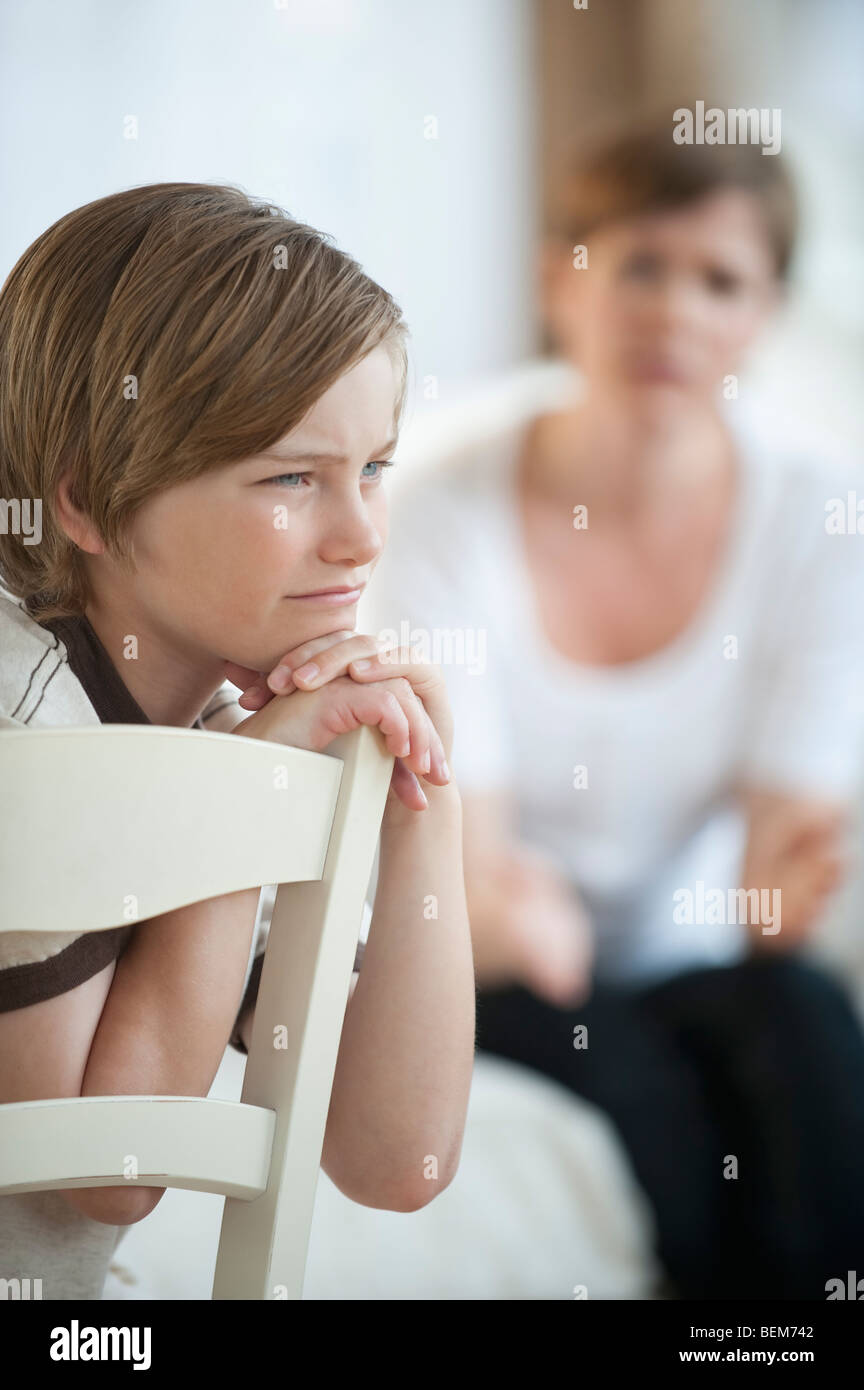 Mother talking with child Stock Photo - Alamy