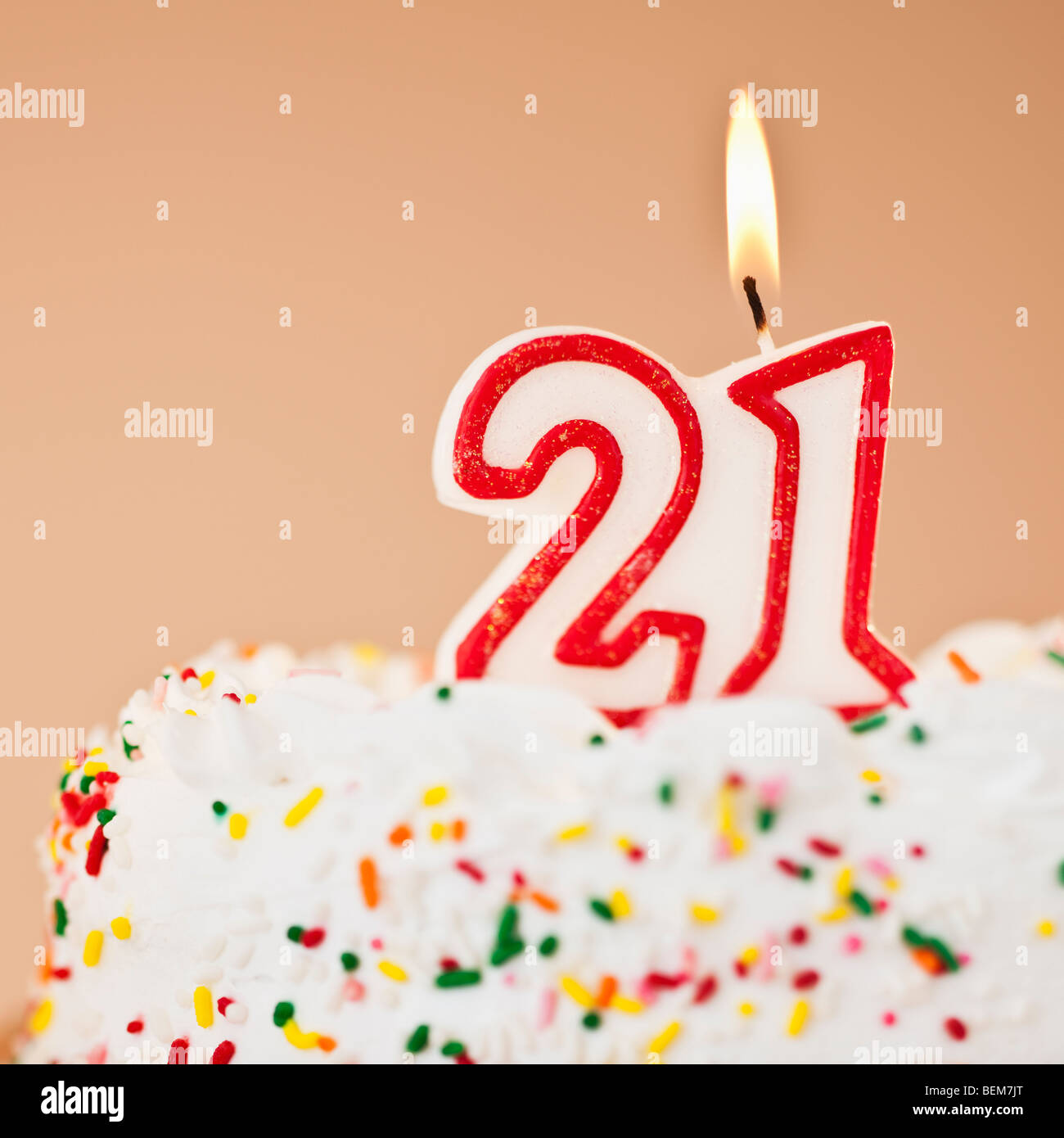 Birthday for twenty one years Stock Photo - Alamy